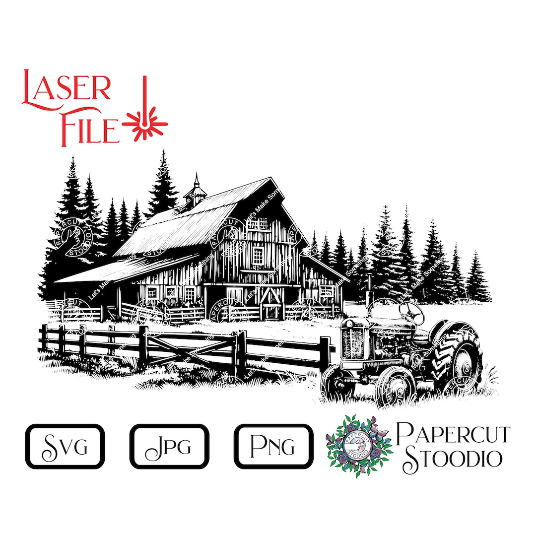 Laser Engrave File, on the Farm Svg, Digital Download Farm & Farmhouse ...