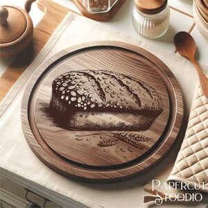 Oat Bread Laser Engrave File, Kitchen SVG, Wood Sign (digital Download ...