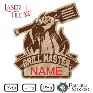 Grill Master Sign SVG, Laser Cut File, BBQ Decor (digital Download) - Etsy