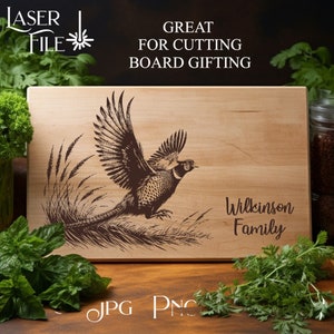 Laser Engrave File, Pheasant Flee SVG, Lightburn Glowforge Signs ...