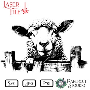 Sheep Peek Laser Cut File, Farmhouse Sign SVG (digital Download) - Etsy
