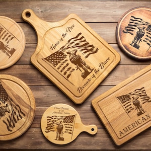 Laser Engrave File, American Salute SVG, for America USA Veteran ...