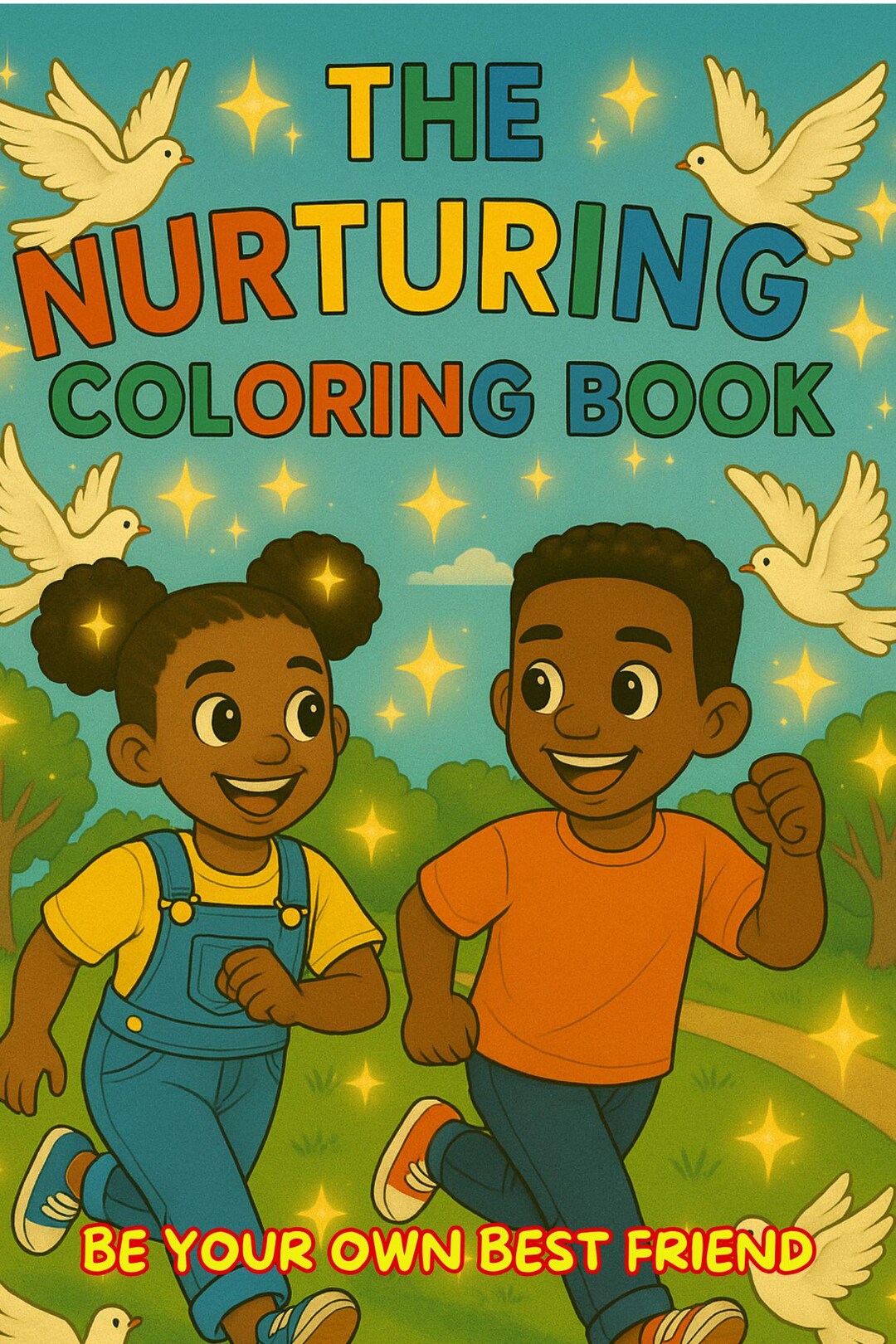 The Nurturing Coloring Book, Self-care, African American Affirmations ...