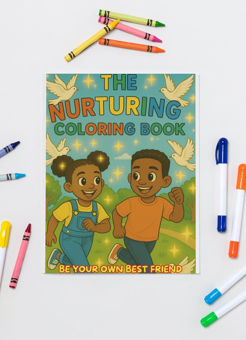 The Nurturing Coloring Book, Self-care, African American Affirmations ...