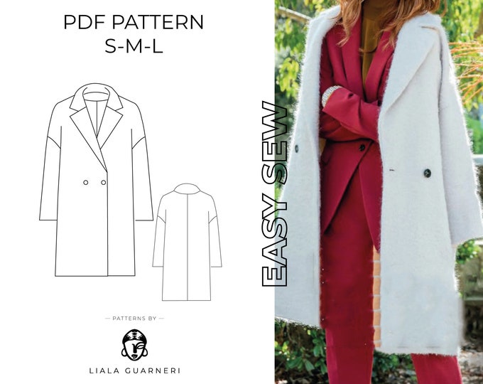 Classic Coat, Cappotto Classico Digital Pattern PDF Sewing Patterns - Etsy