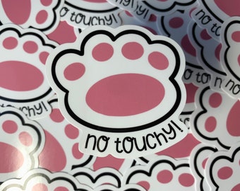 No Touchy Sticker - Etsy