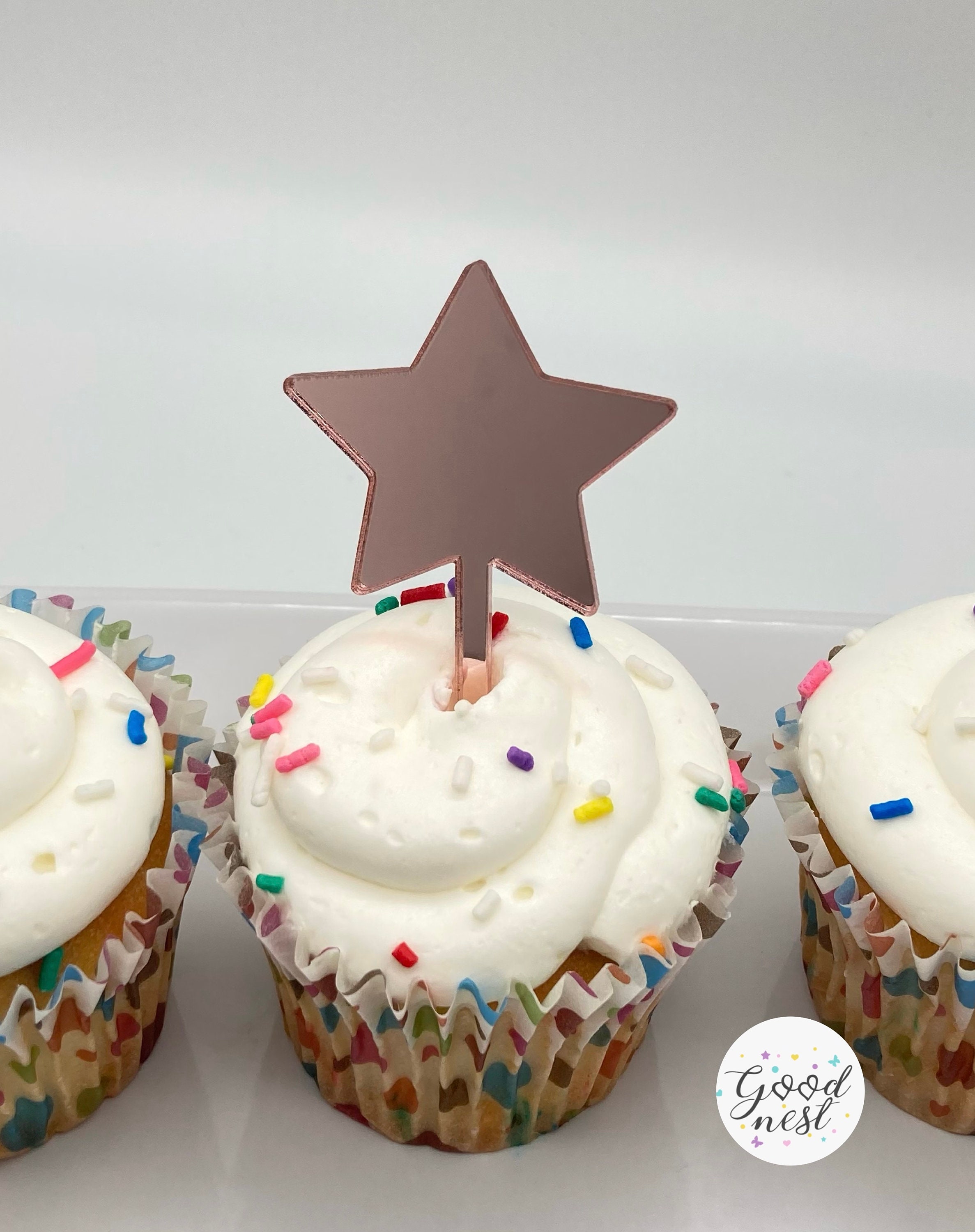 Acrylic Diamond Cupcake Topper Set of 6 or 12 Diamond Topper - Etsy