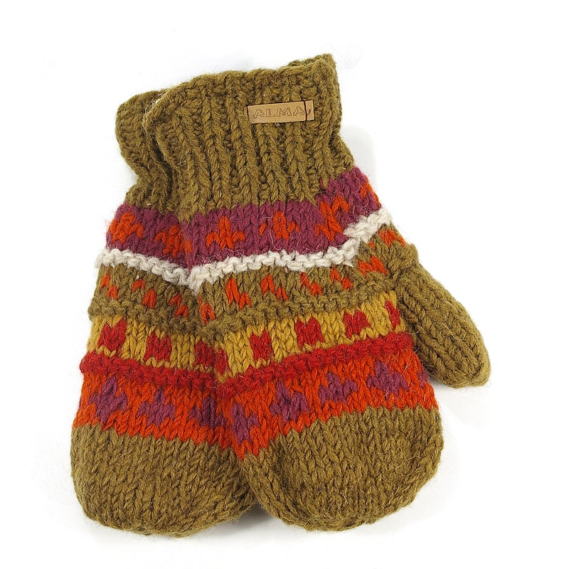 Fair Isle Mittens - Etsy