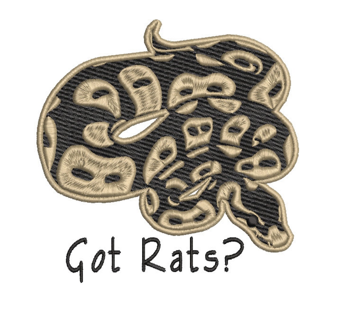 Ball Python DST File - Embroidery Digitizing - Emb Files - DST - SVG ...