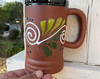 Clay Beer Mug Michelada Cup Made in Mexico Artesania Tarro Cup 32oz - Etsy