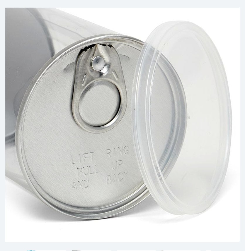 Pop-top Clear Craft Cans With Metal Pull Tabs Round - Etsy