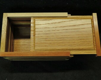 Sliding Top Wooden Box - Etsy