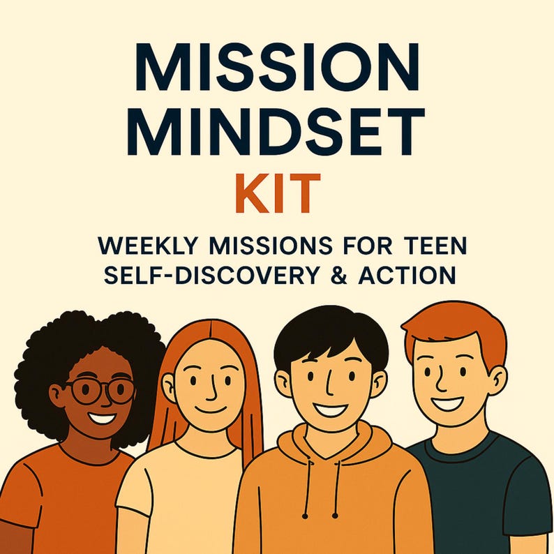 Mission Mindset Kit for Teens – Growth Mindset Printable, Confidence ...