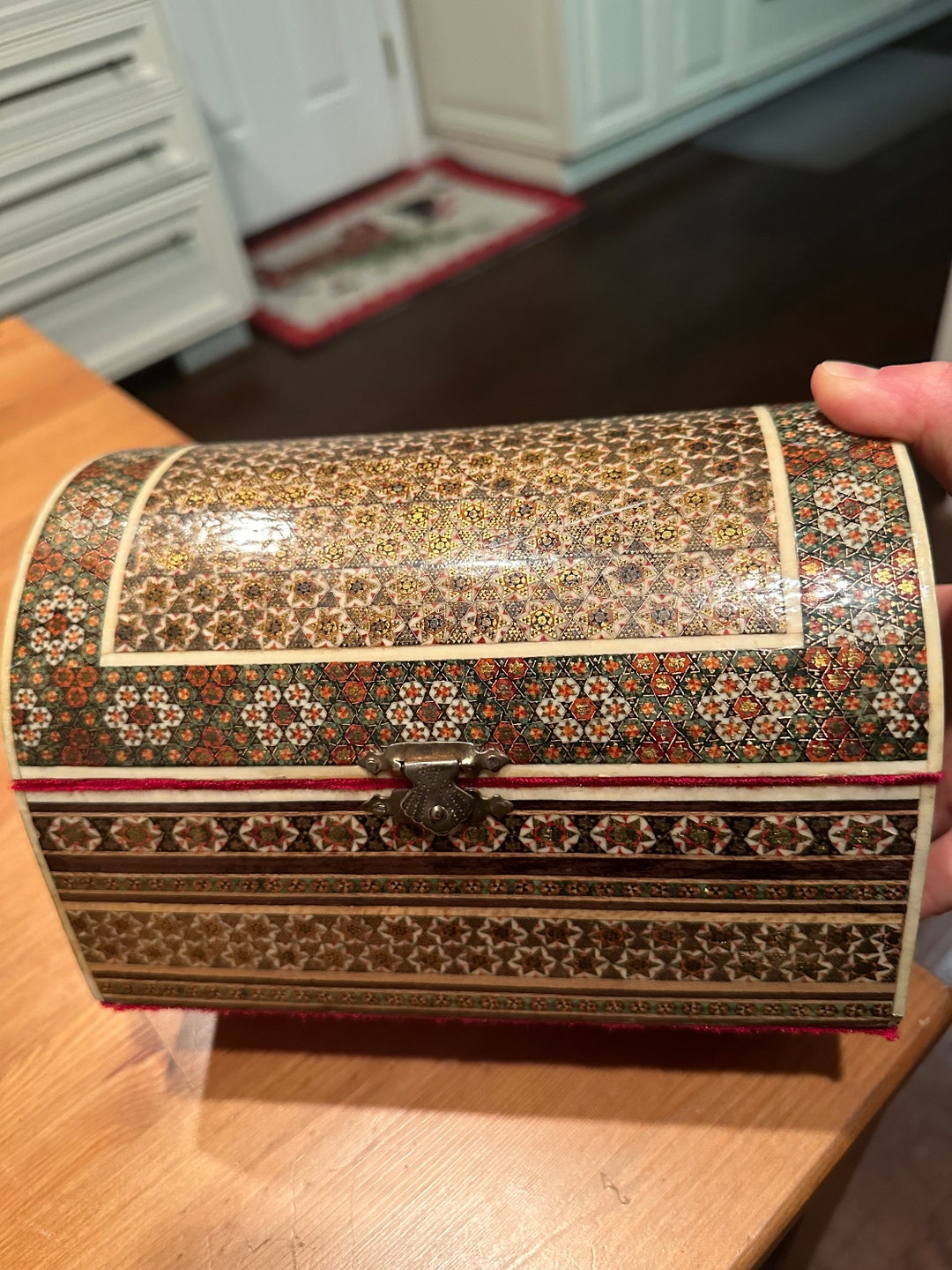 Persian Khatam Handcrafted Inlaid Wooden Mosaic Jewelry Box - Etsy