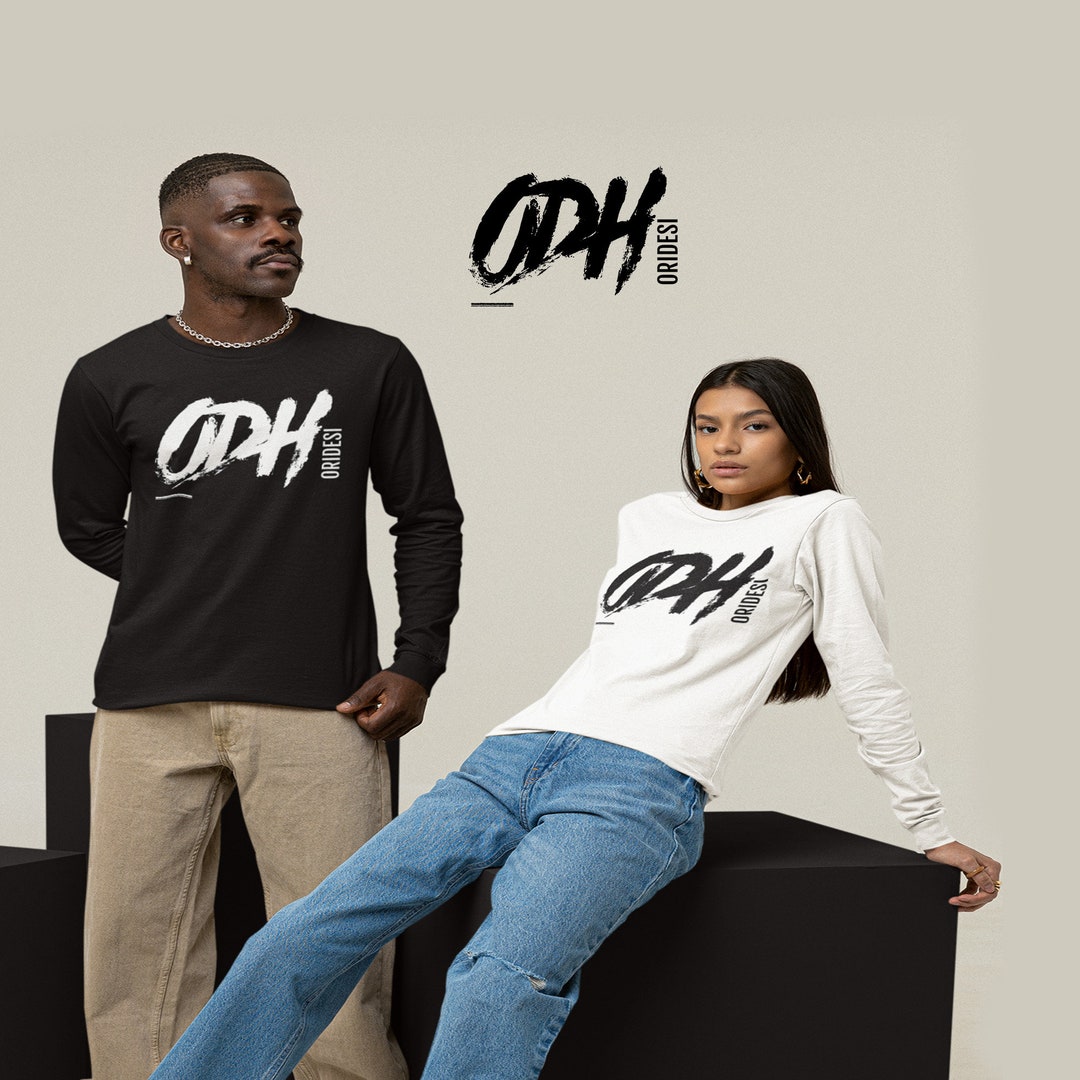 ODH Designer Logo Graphic T Shirt Ultra 100% Cotton Long Sleeve Tee - Etsy