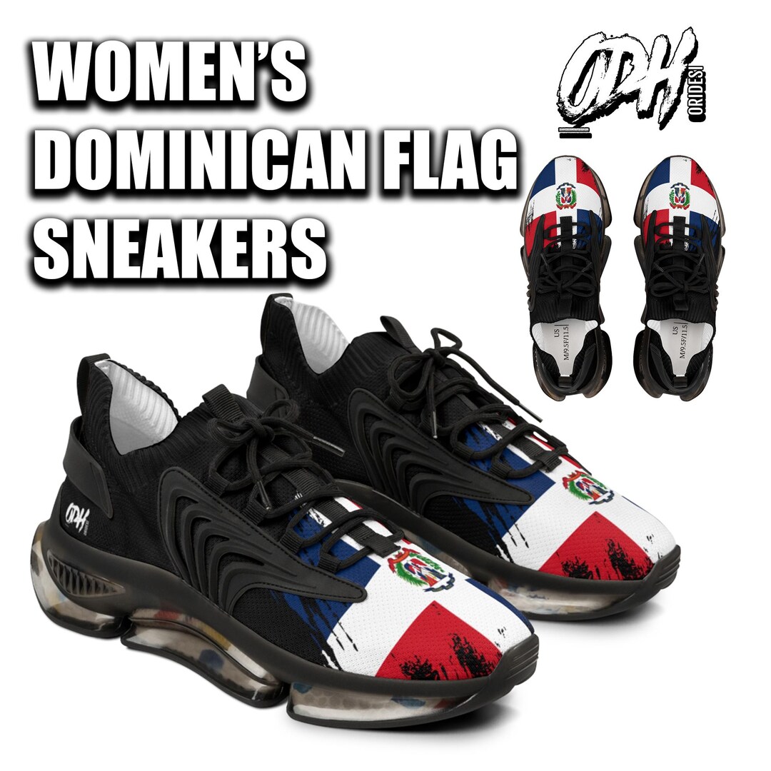 Womens Dominican Republic Flag Sneakers Shoes Labor Day Parade Back to ...
