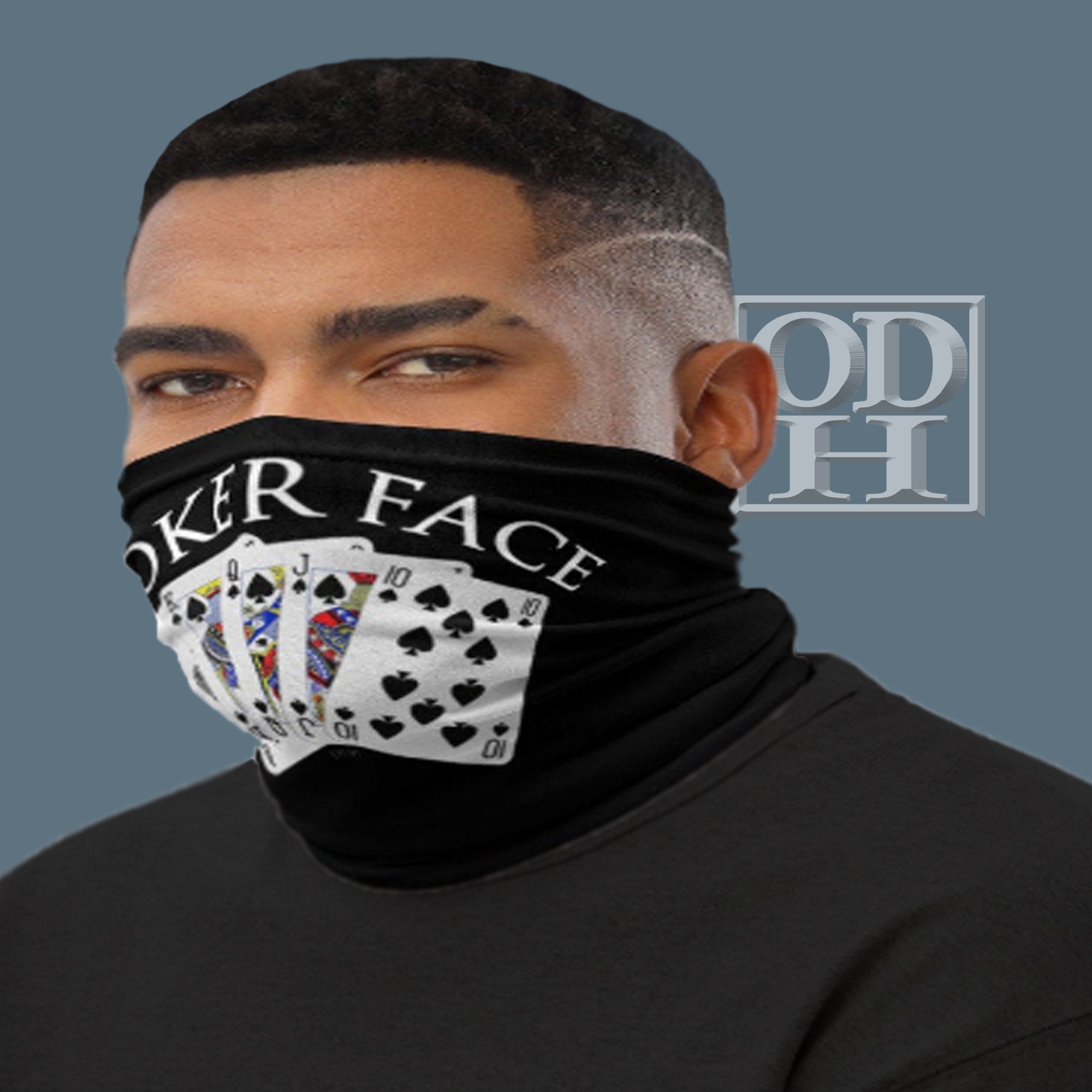 Poker Face Mask Poker Mask Poker Player Fabric Face Mask Poker Gift ...