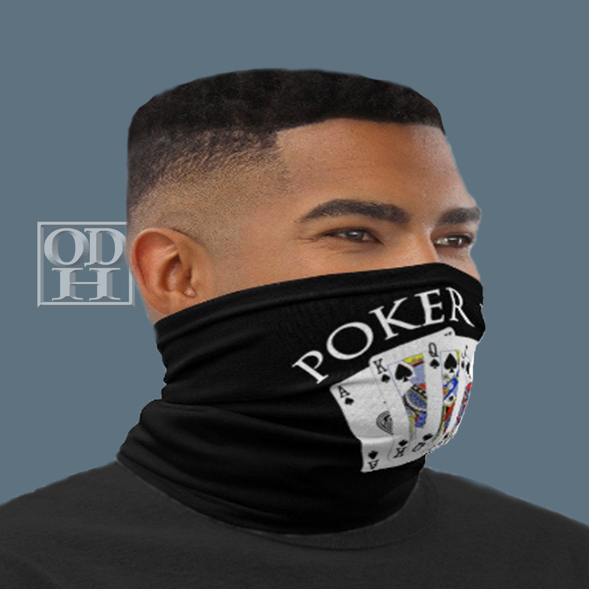 Poker Face Mask Poker Mask Poker Player Fabric Face Mask Poker Gift ...
