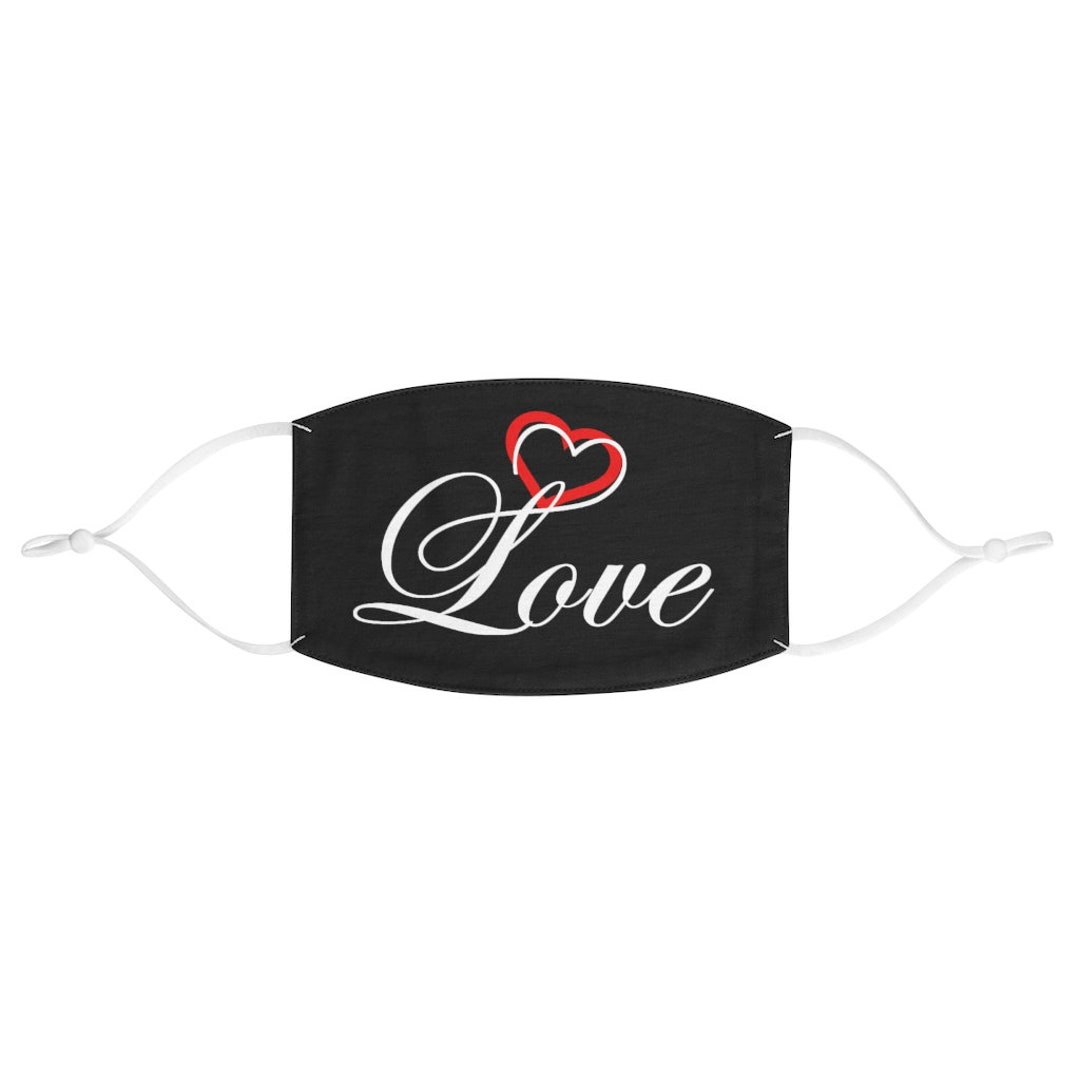 Love Mask | Love Face Mask | Valentine's Day Face Mask | Gift for Her ...