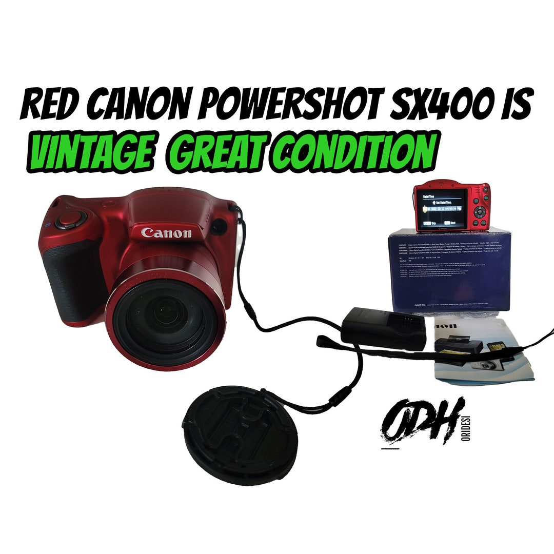 Vintage Canon Powershot Sx400is 16 MP 30x Optical Zoom Digital Camera ...