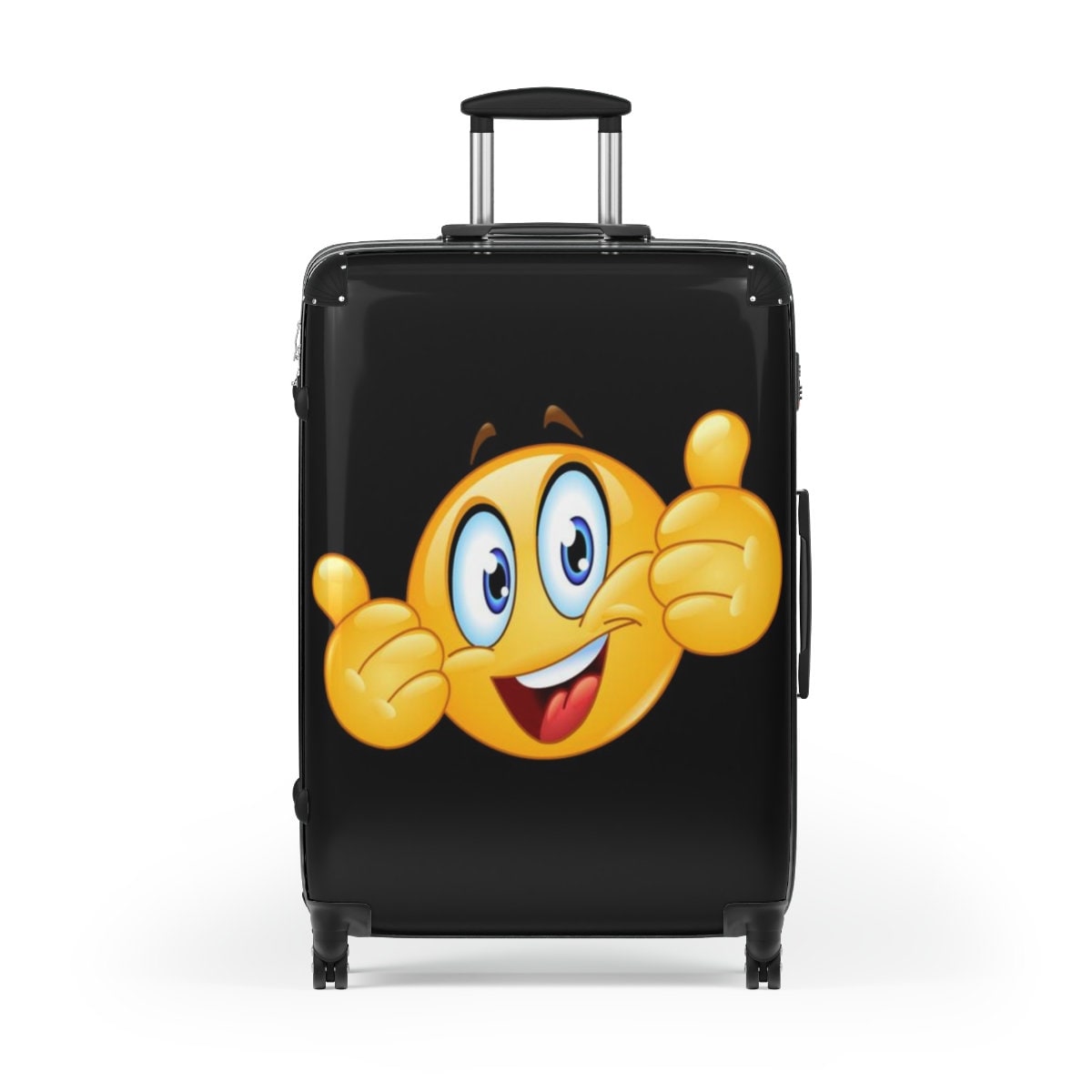 Happy Emoji Suitcases, Emoji Face Thumbs up Carry on Cabin Bag, Wheeled ...