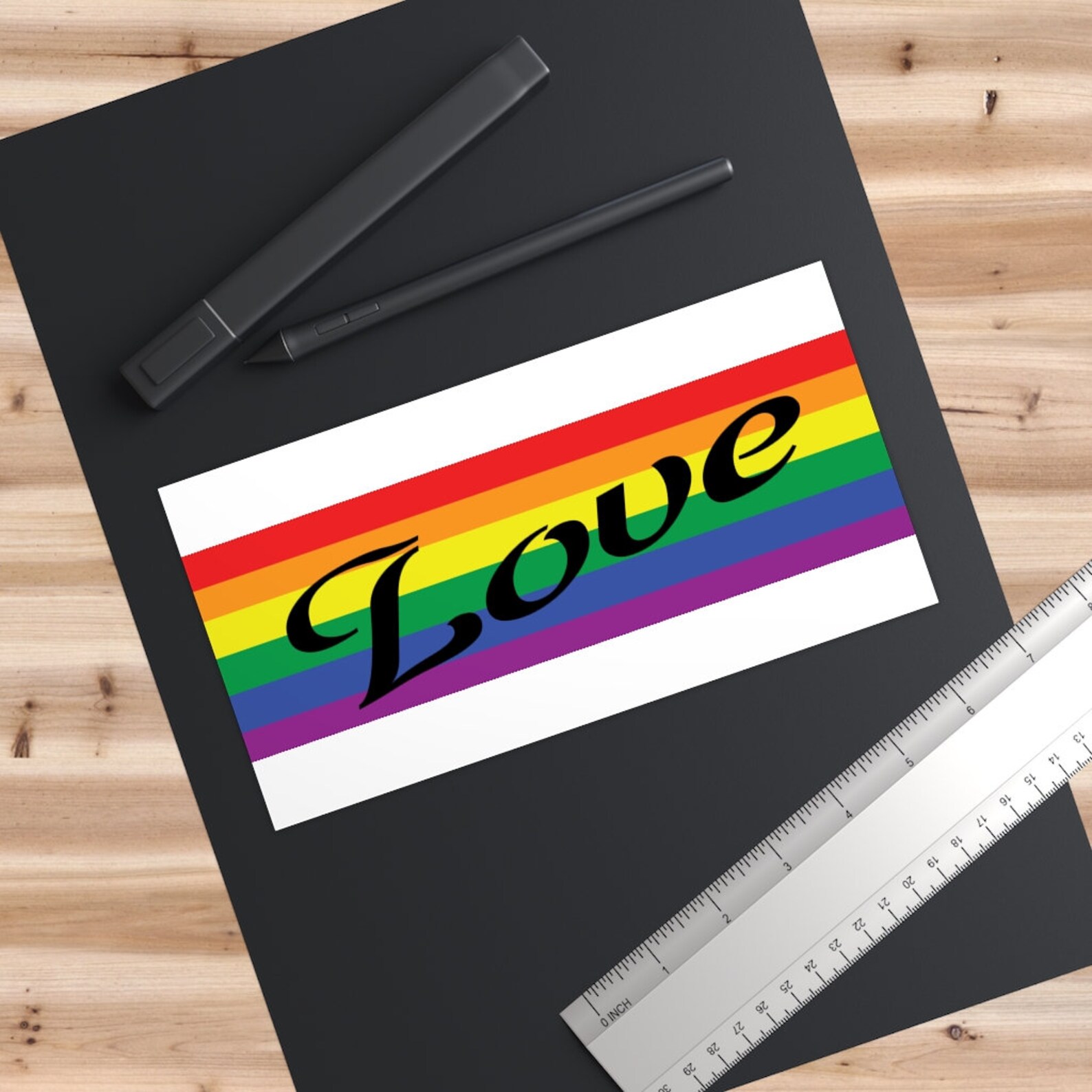 LGBT Bumper Stickers LGBTQ Bi Sexual Stickers Pro Equality Rainbow ...