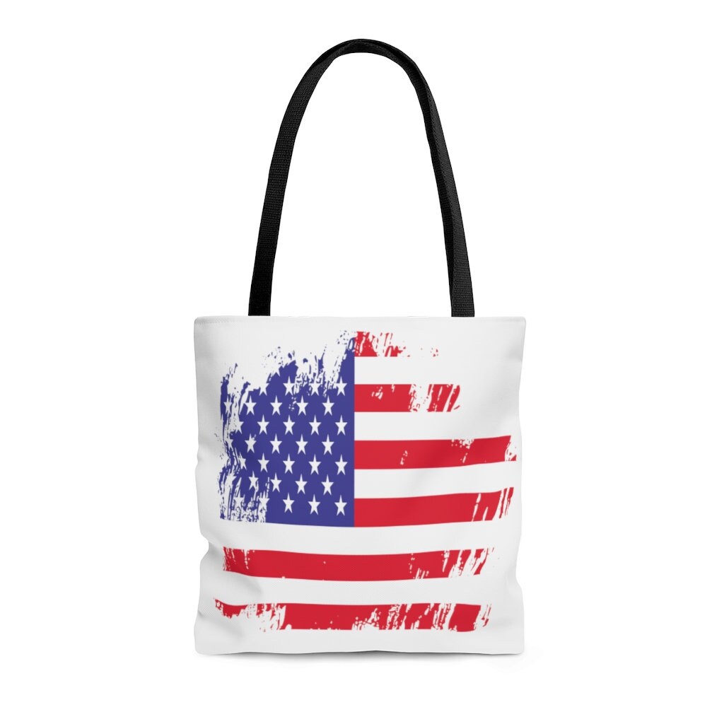 American Flag Tote Bag USA Flag Beach Bag shopping Bag - Etsy