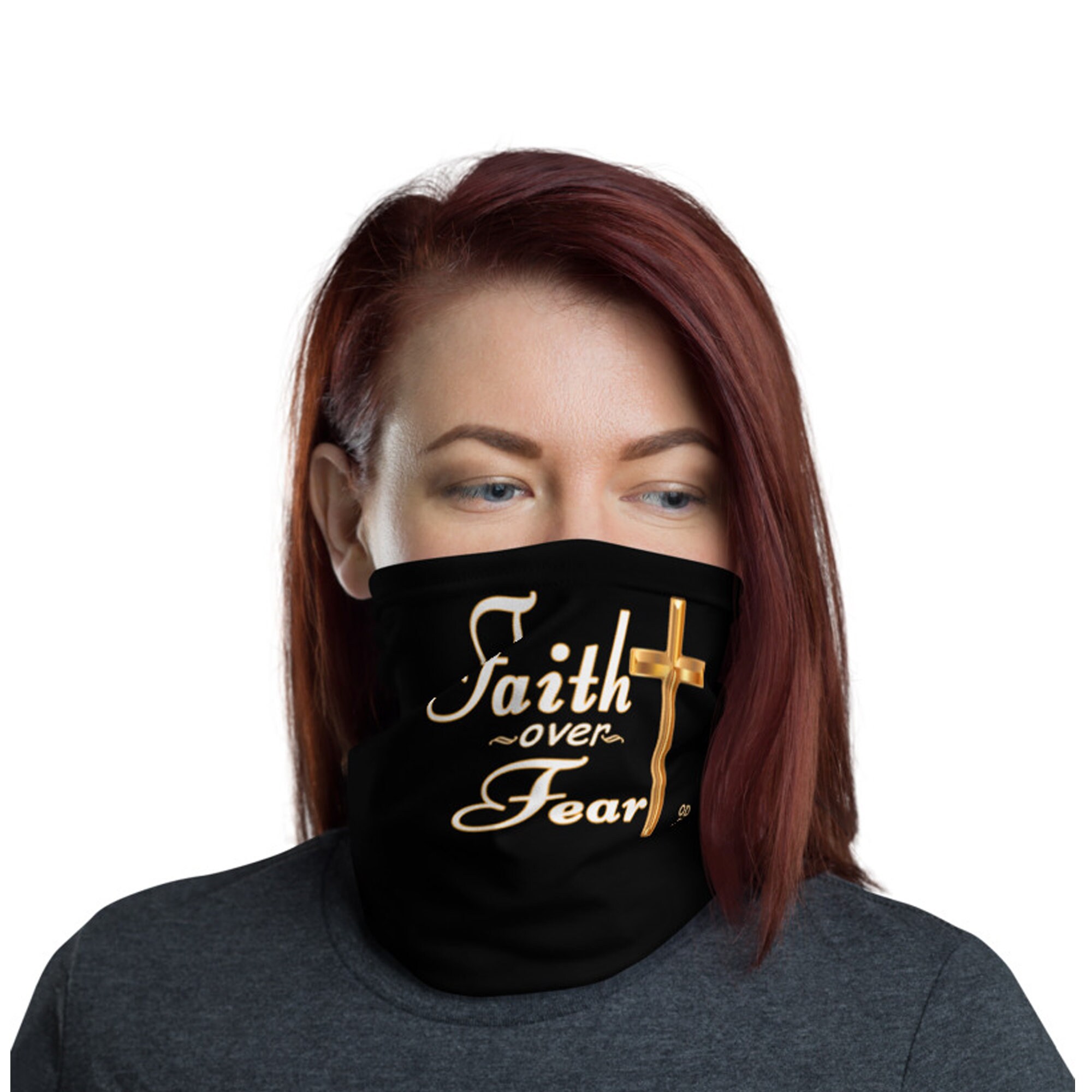 Faith Over Fear Face Mask | Religious Mask | Christian Mask Prayer Mask ...