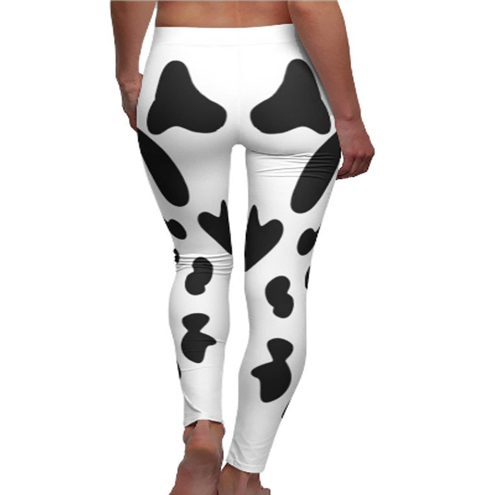 Cow Print Leggings Cow Print Pants Cow Pattern Yoga Pants Sexy Leggings ...