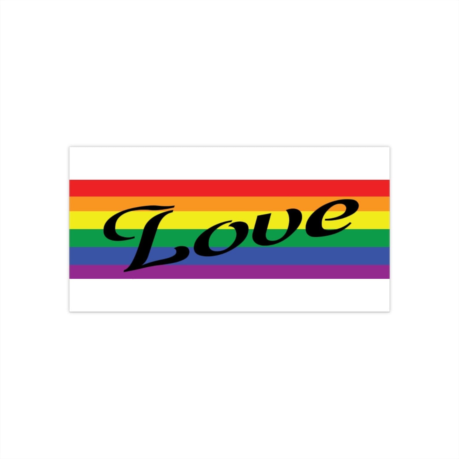 LGBT Bumper Stickers LGBTQ Bi Sexual Stickers Pro Equality Rainbow ...