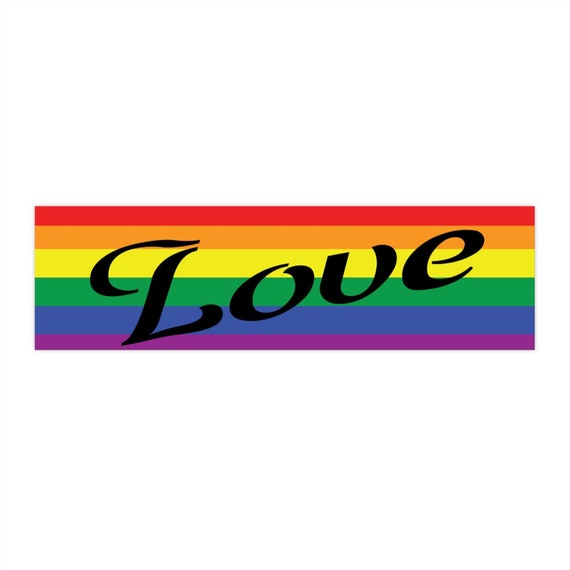 LGBT Bumper Stickers LGBTQ Bi Sexual Stickers Pro Equality - Etsy