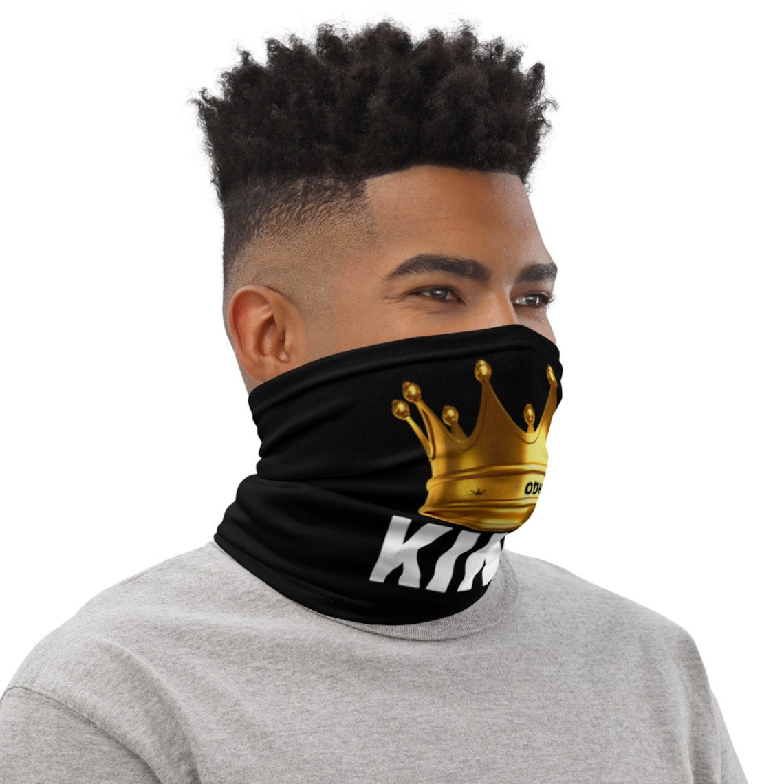 King Face Mask Neck Gaiter Crown Face Mask Gift for Him Washable Mask ...