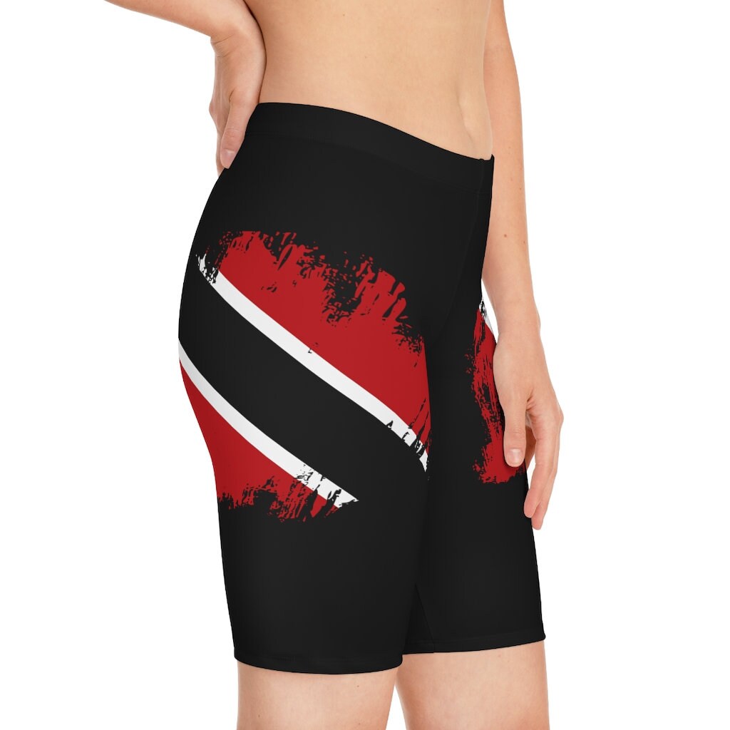Flag of Trinidad Bike Shorts Trini Shorts Trinidad Leggings - Etsy