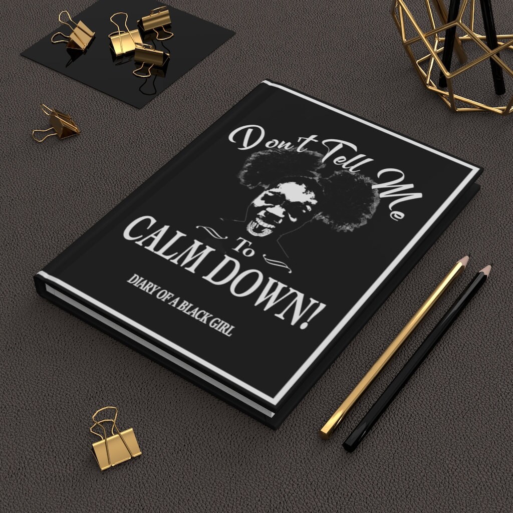 Black Girl Journal, Black Girl Diary, Hardcover Journal, Black Woman ...