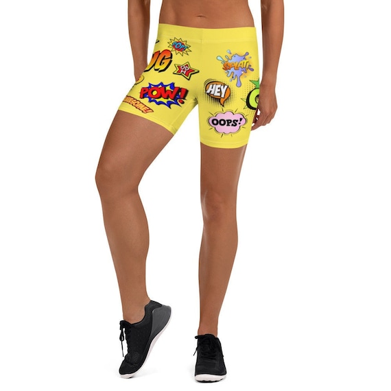 Comic Book Shorts Comic Booty Shorts Shorts Super Hero Etsy Ireland