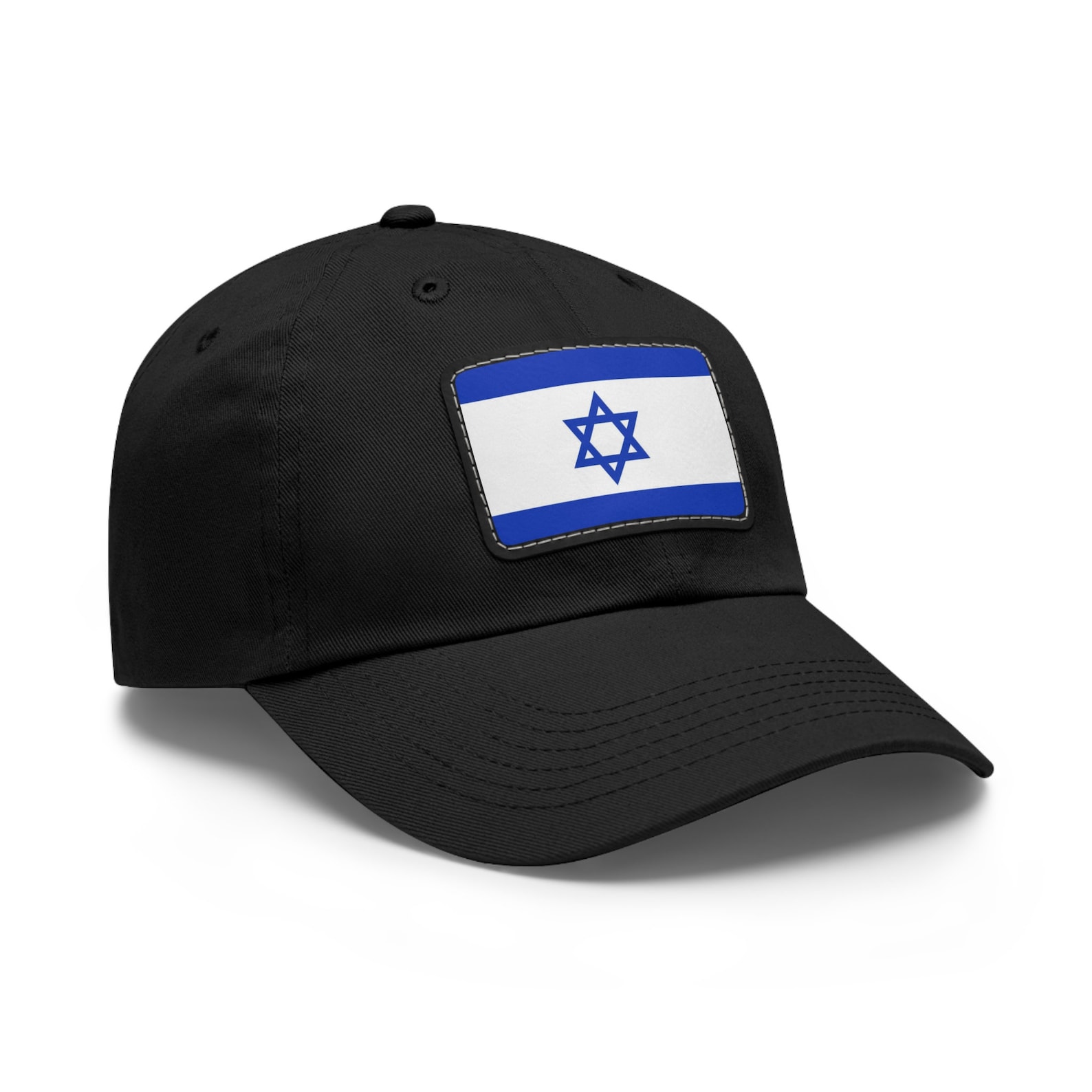 Flag of Israel Hat Baseball Cap With Leather Patch Israeli Star of ...