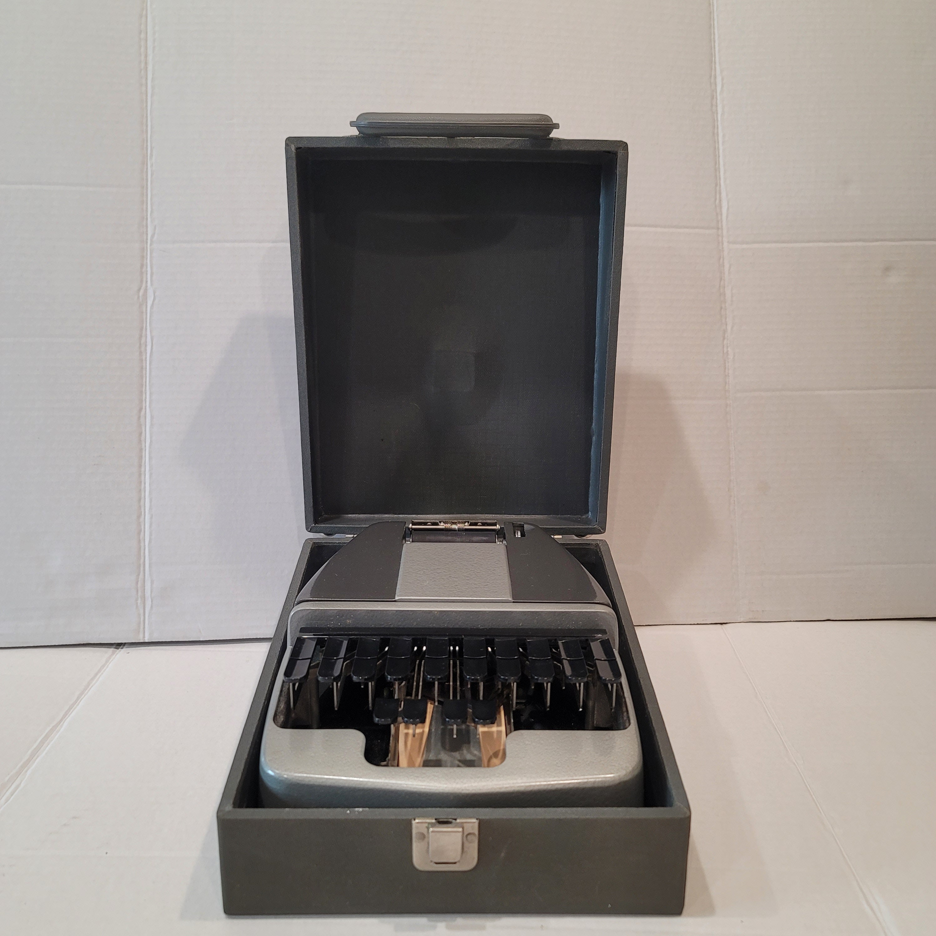 RARE Stenotype Machine 1940s La Salle Stenograph Keyboard Original Box ...