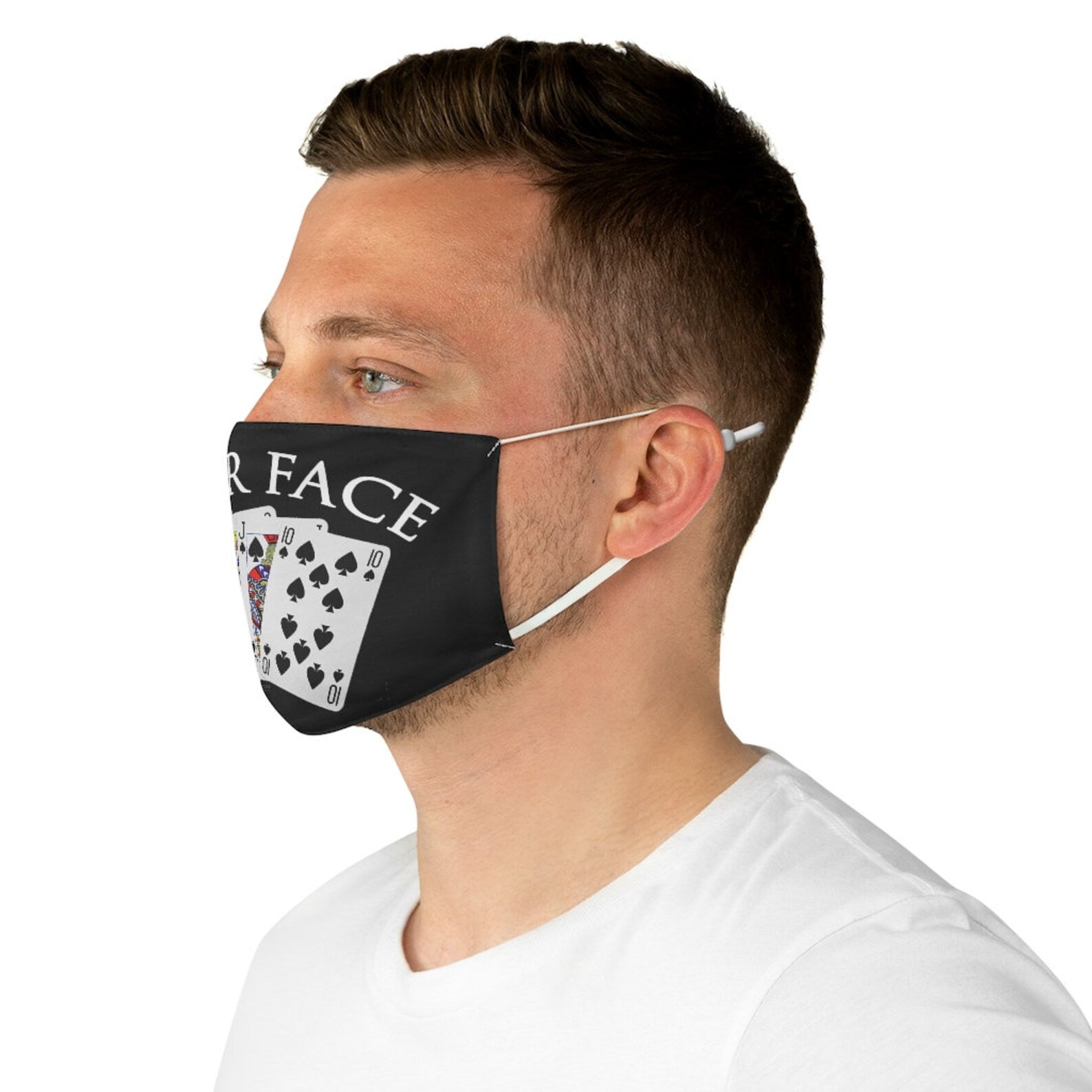 Poker Face Mask / Poker Mask / Poker Player Fabric Face Mask / - Etsy ...