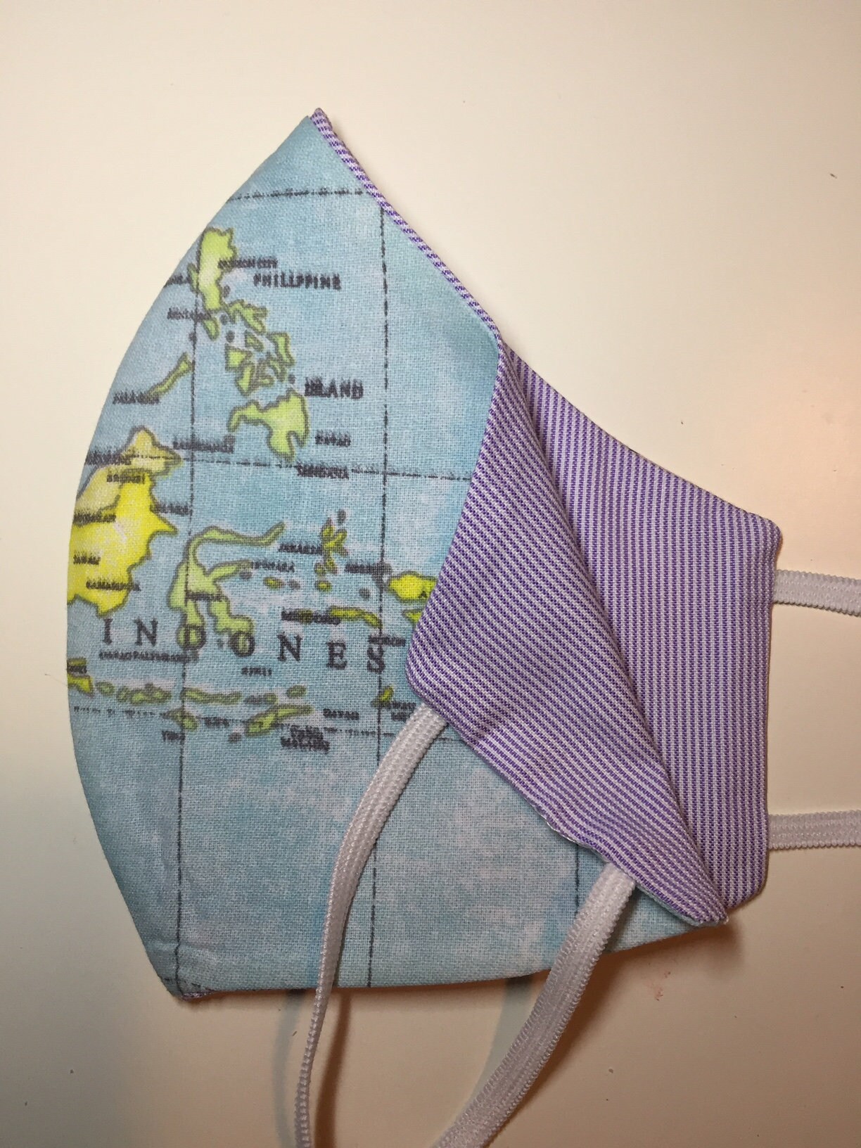 Maps Makeshift Mask, Cloth Mask, Cotton Mask, Mask, Washable, 1 Piece ...