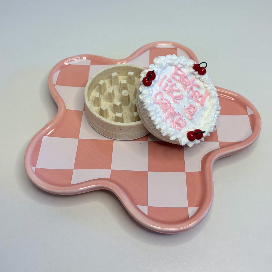 Trendy Y2K Girlie White Cherry Cake Grinder - Etsy