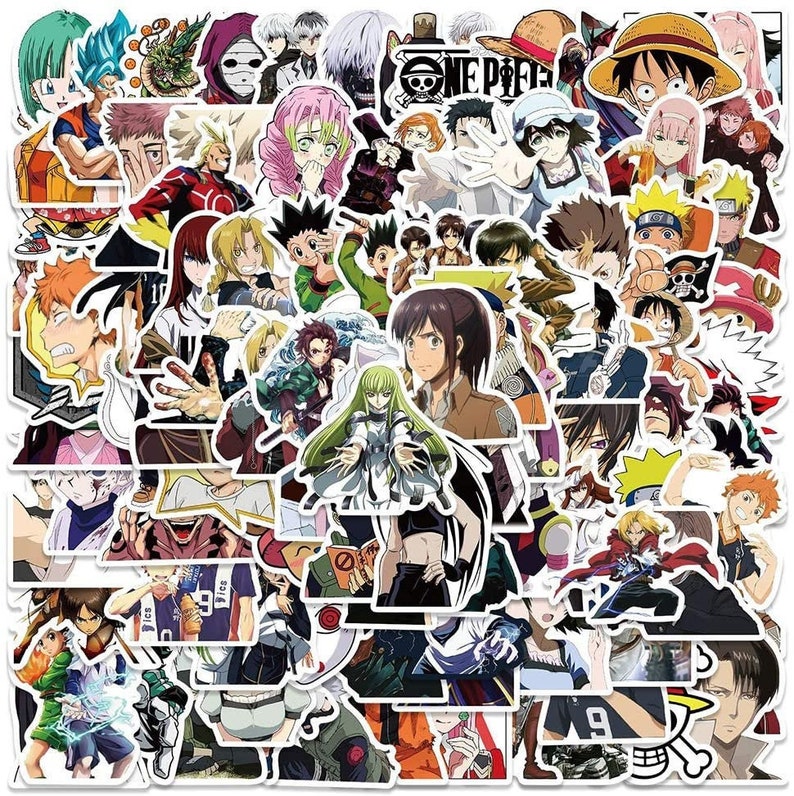 300 Random Anime Sticker Pack - Etsy
