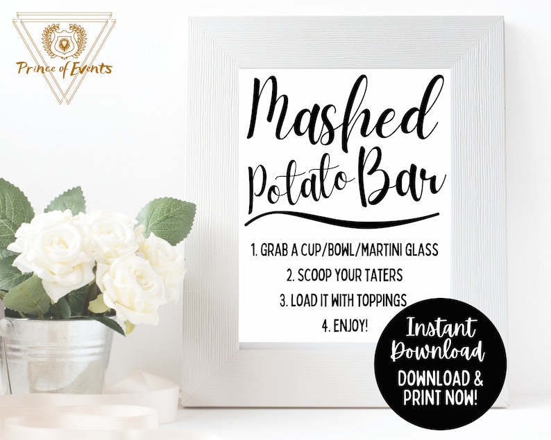 Mashed Potato Bar - Etsy