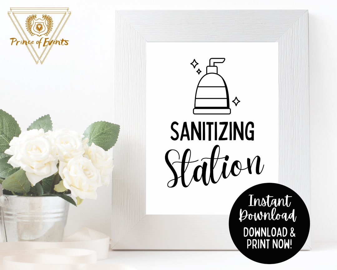 Sanitizing Station Sign - Etsy