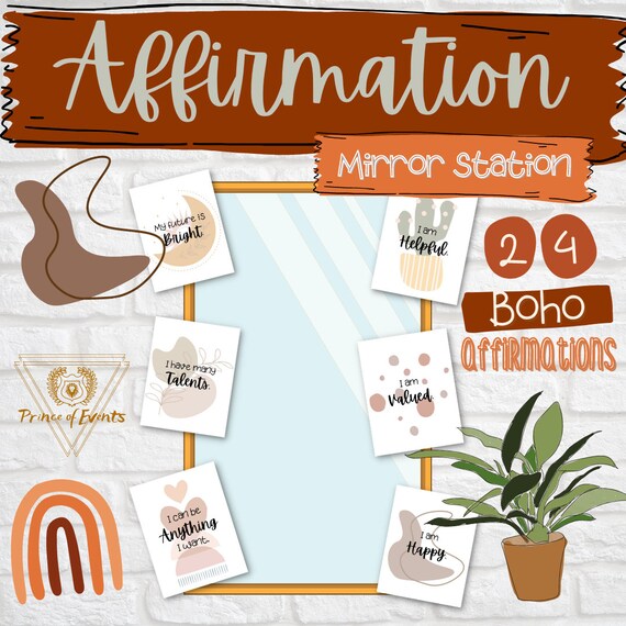 24 Boho-style Positive Affirmations | Etsy