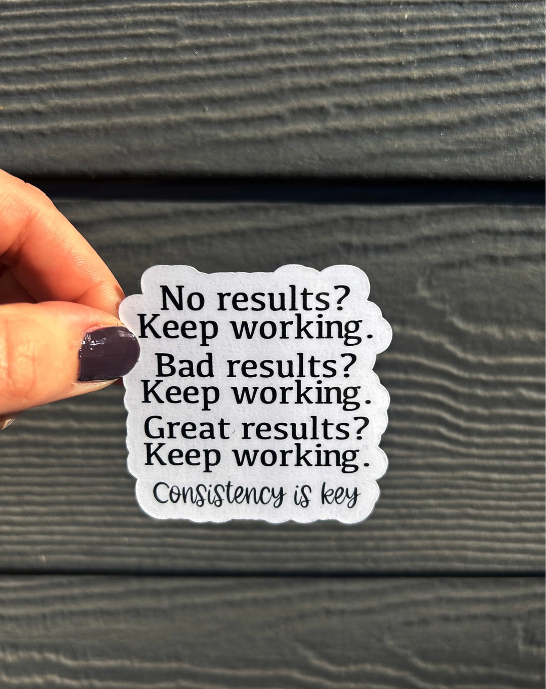 No Results? Keep Working. Bad Results? Keep Working. Great Results ...