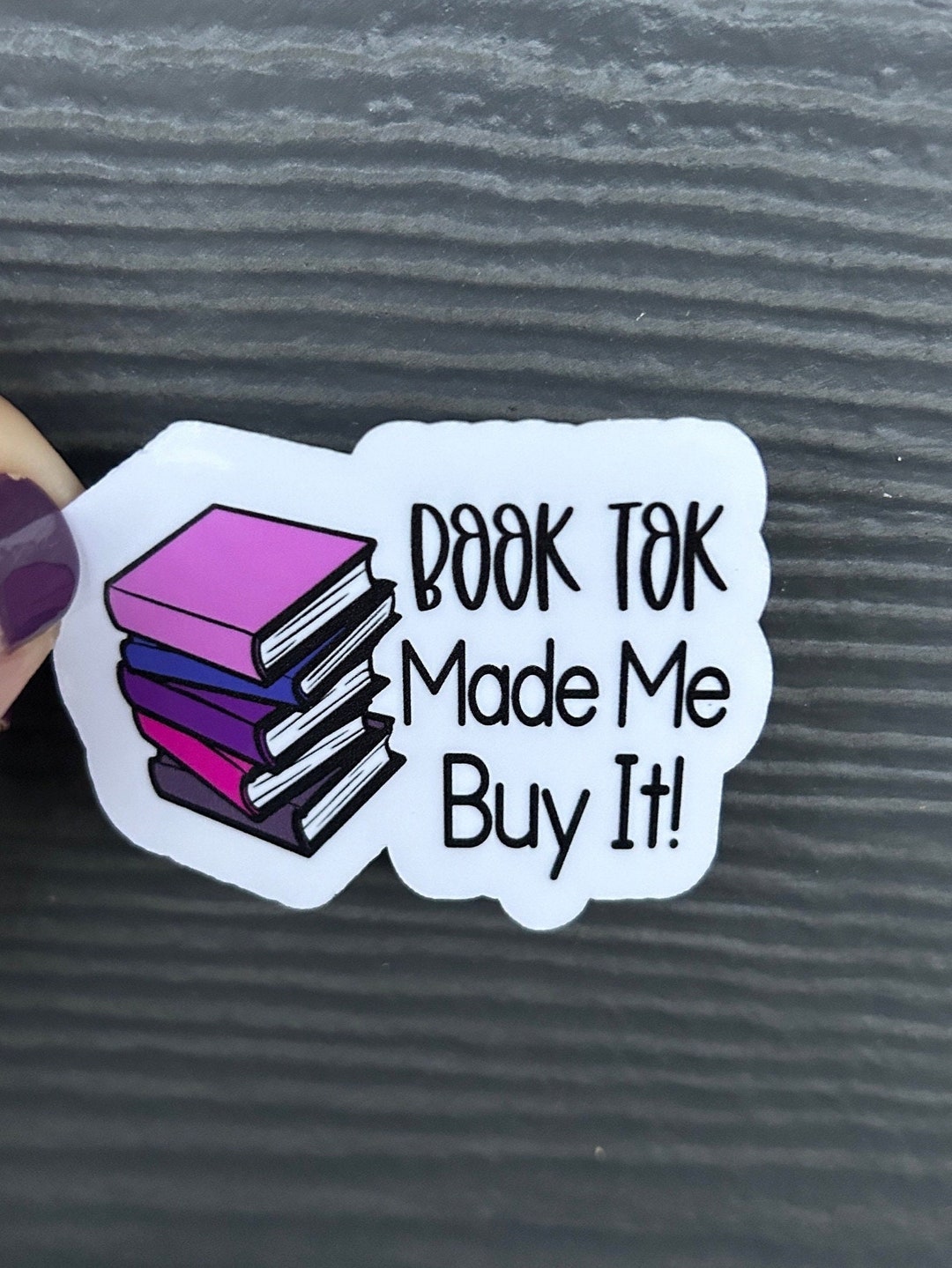 Book Tok Made Me Buy It Sticker - Etsy