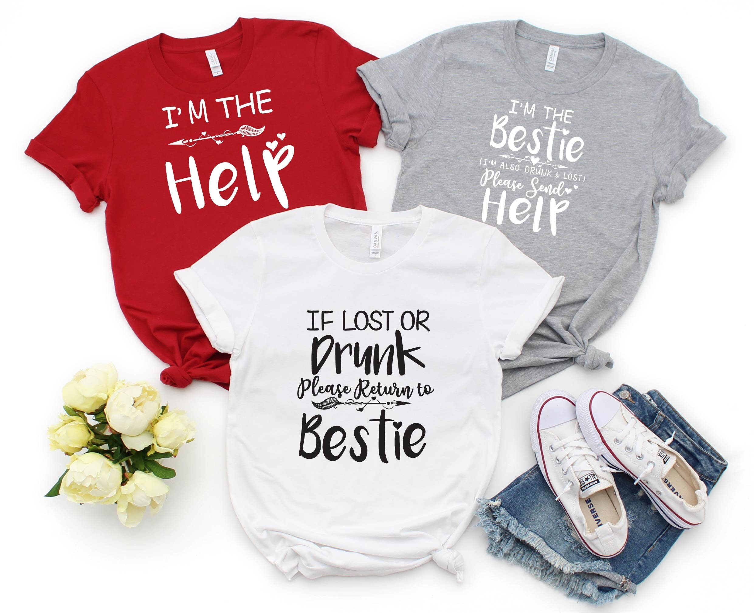 Best Friend Matching Shirts, Friendship Gift, Funny BFF Shirt, Vacation ...