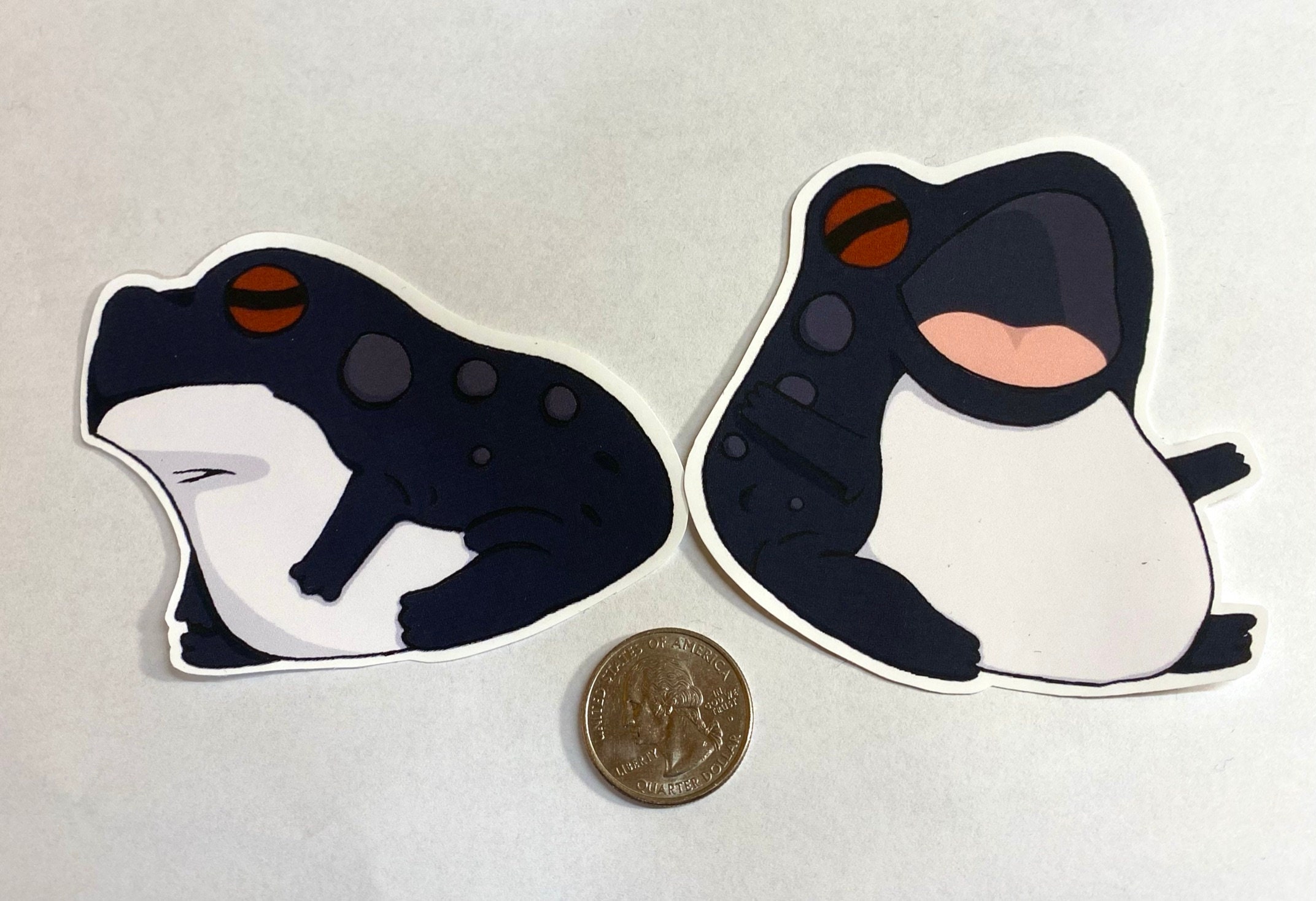 Emo Frog Stickers Matt Finish Goth Punk Grunge | Etsy