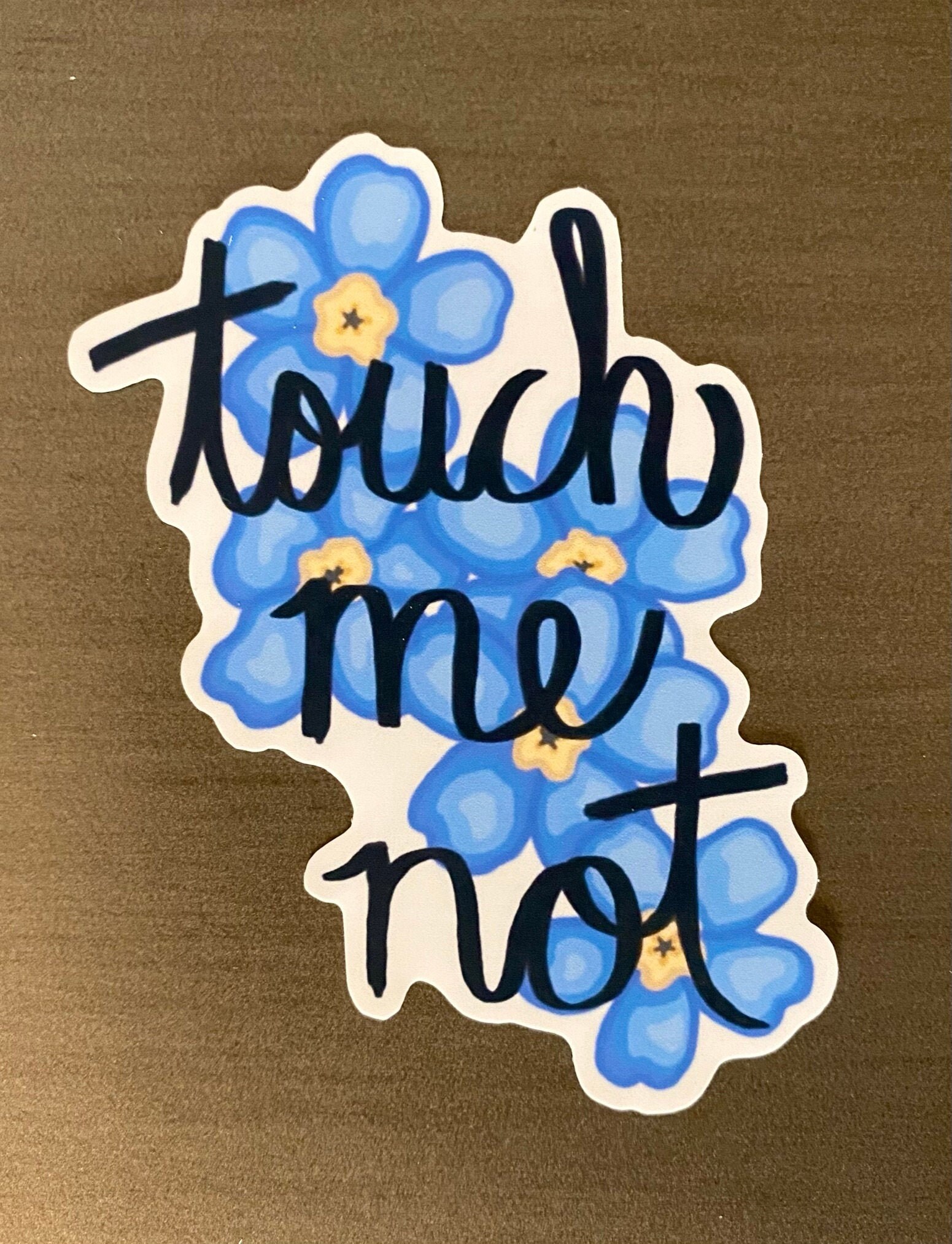 Touch Me Not Sticker Flores Estética Acabado Mate | Etsy