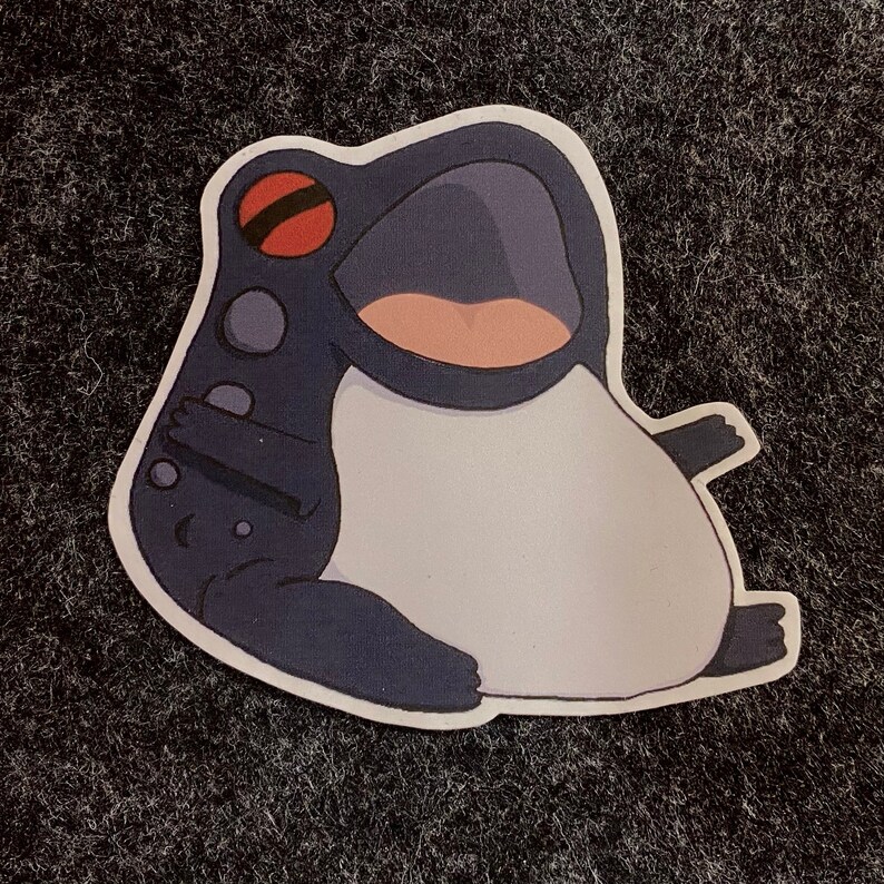 Emo Frog Stickers Matt Finish Goth Punk Grunge | Etsy